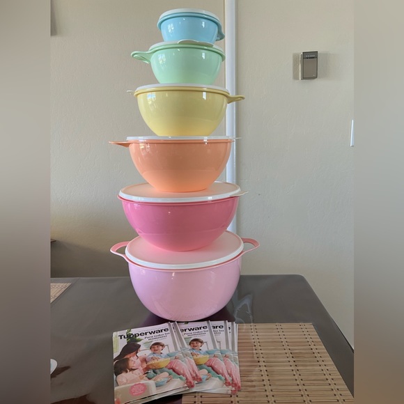 Tupperware | Kitchen | Tazones Thatsa Tupperware De 6 Piezas | Poshmark